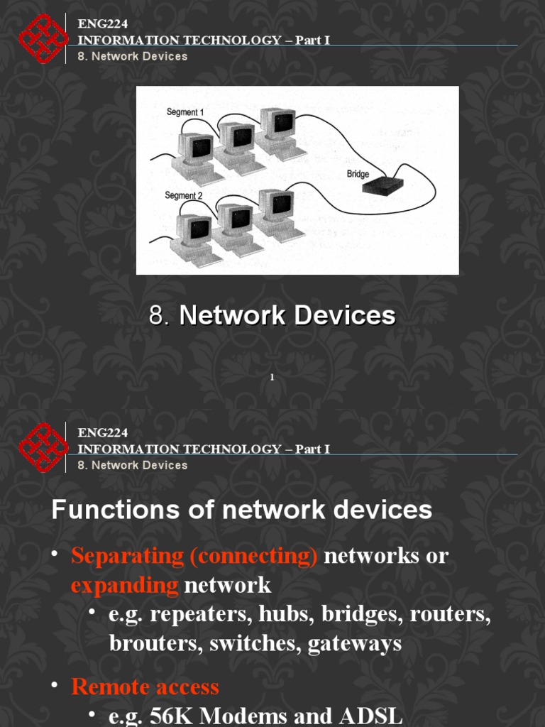 8+network Devices | PDF | Computer Network | Network Switch
