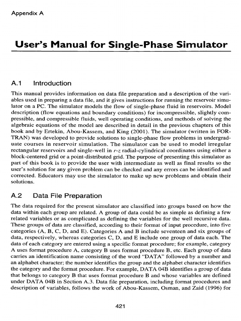 User's Manual For Single-Phase Simulator: Appendix A | PDF | Parameter (Computer Programming ...