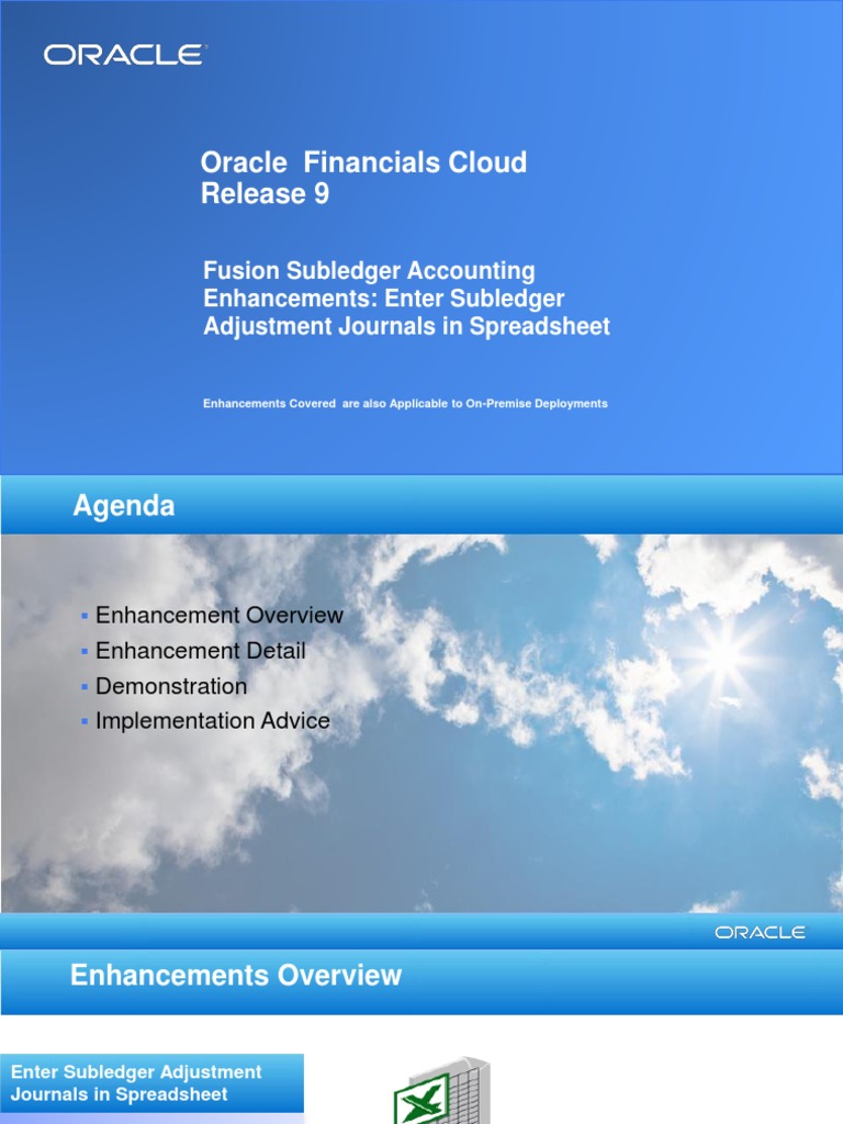 Oracle Financials Cloud Release 9 | PDF | Spreadsheet | Microsoft Excel
