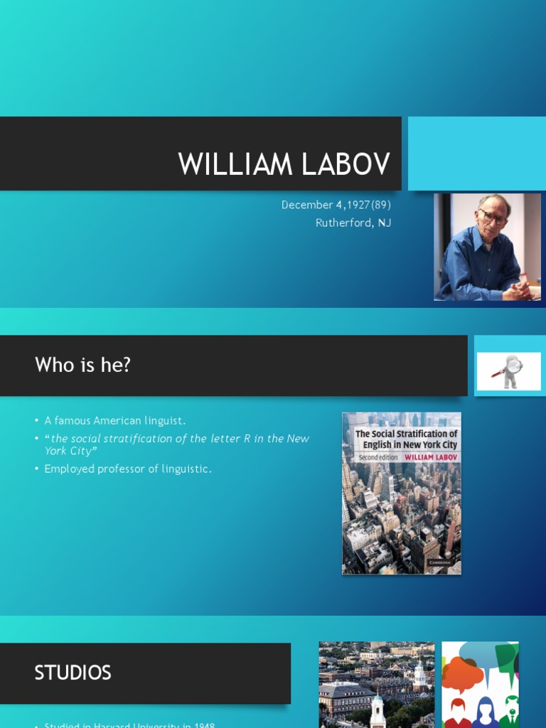 William Labov | PDF | Language Arts & Discipline | Classics