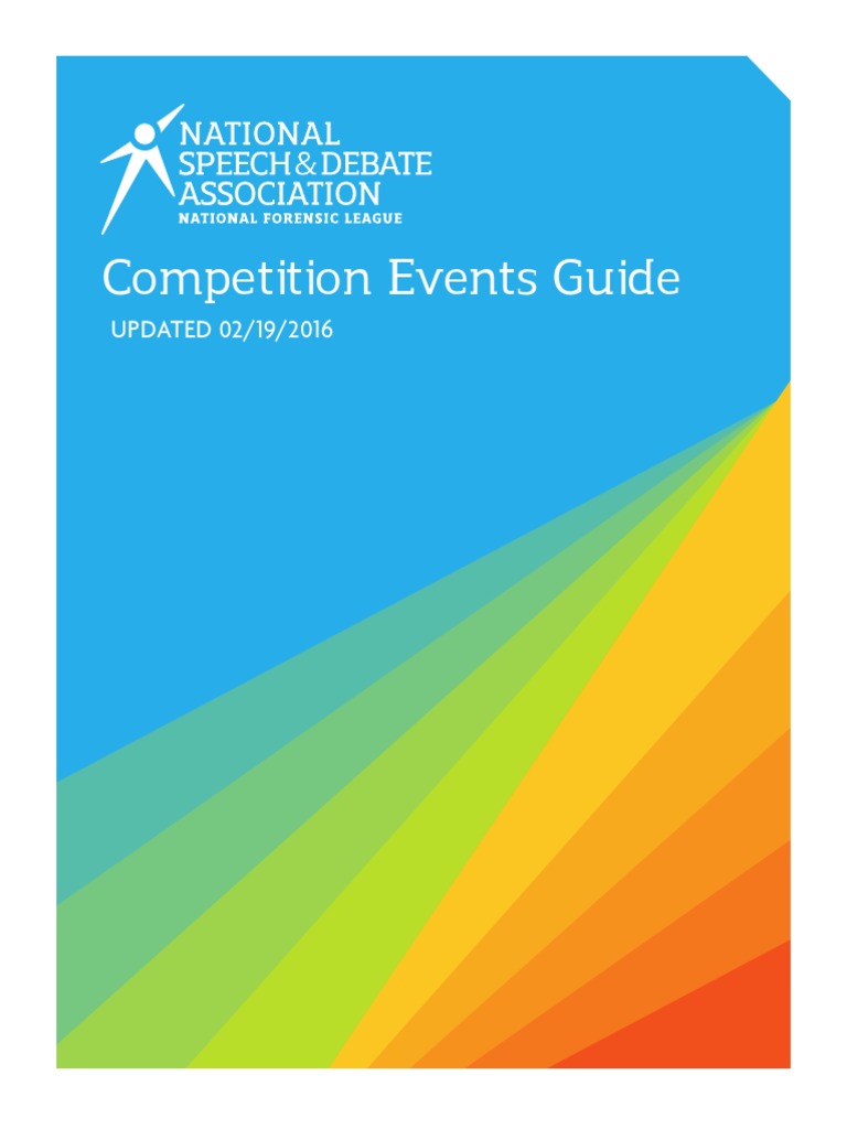 High School Competition Events Guide | PDF | Public Speaking | Humour