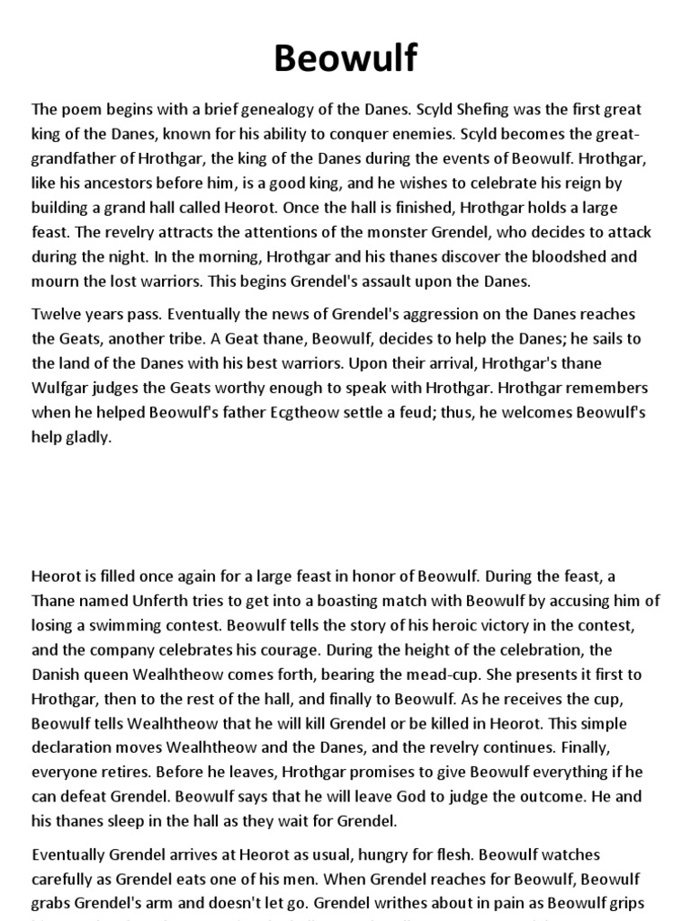 Beowulf | Beowulf | English Heroic Legends