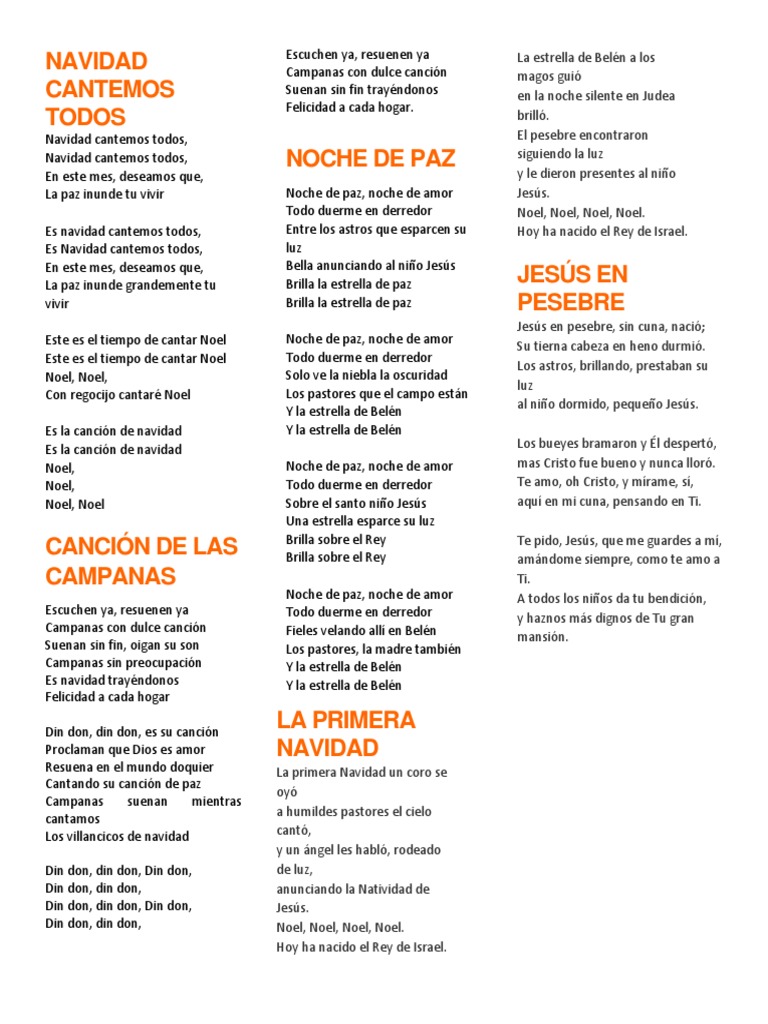Canciones de Navidad | PDF | Navidad | Jesús