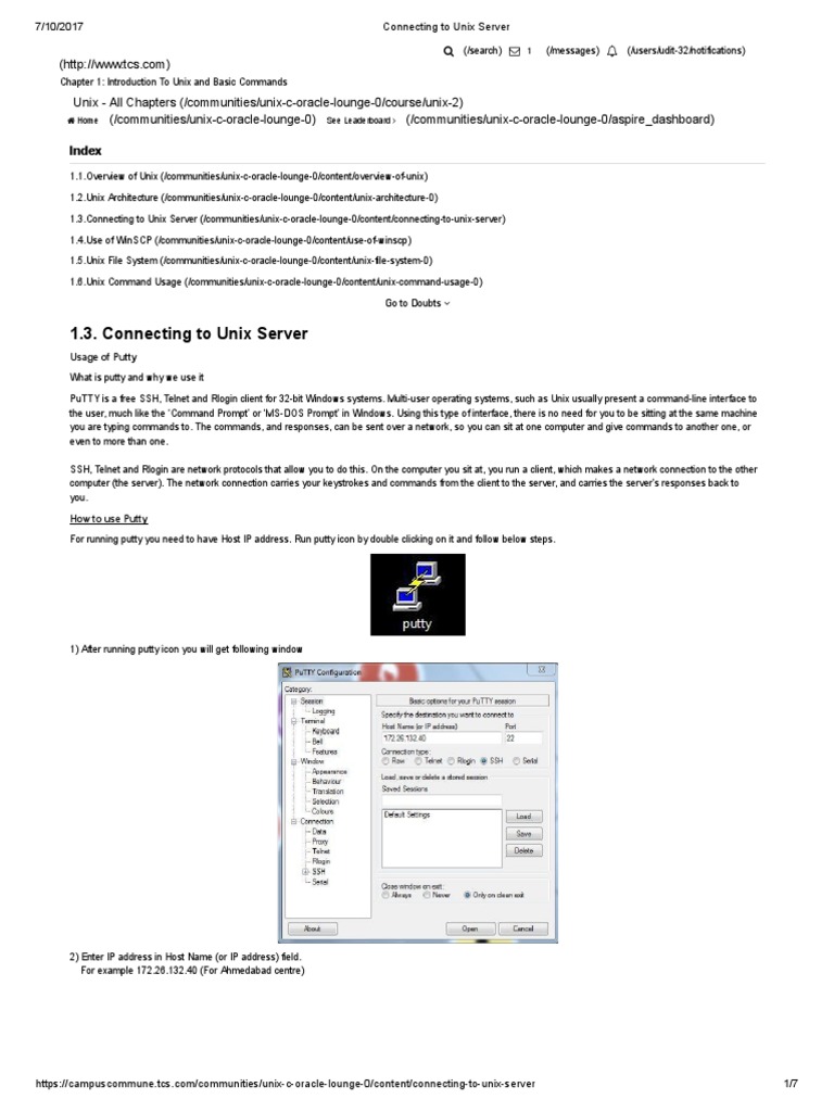 Connecting To Unix Server | PDF | Password | Command Line Interface