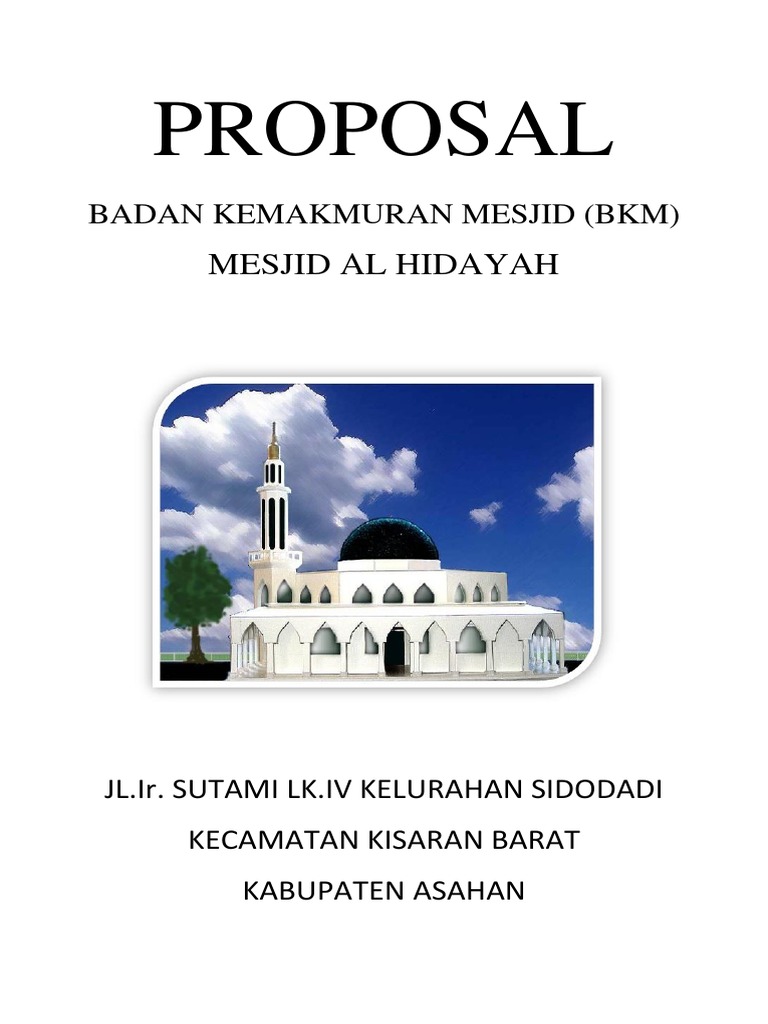 Proposal Masjid Al Hidayah | PDF