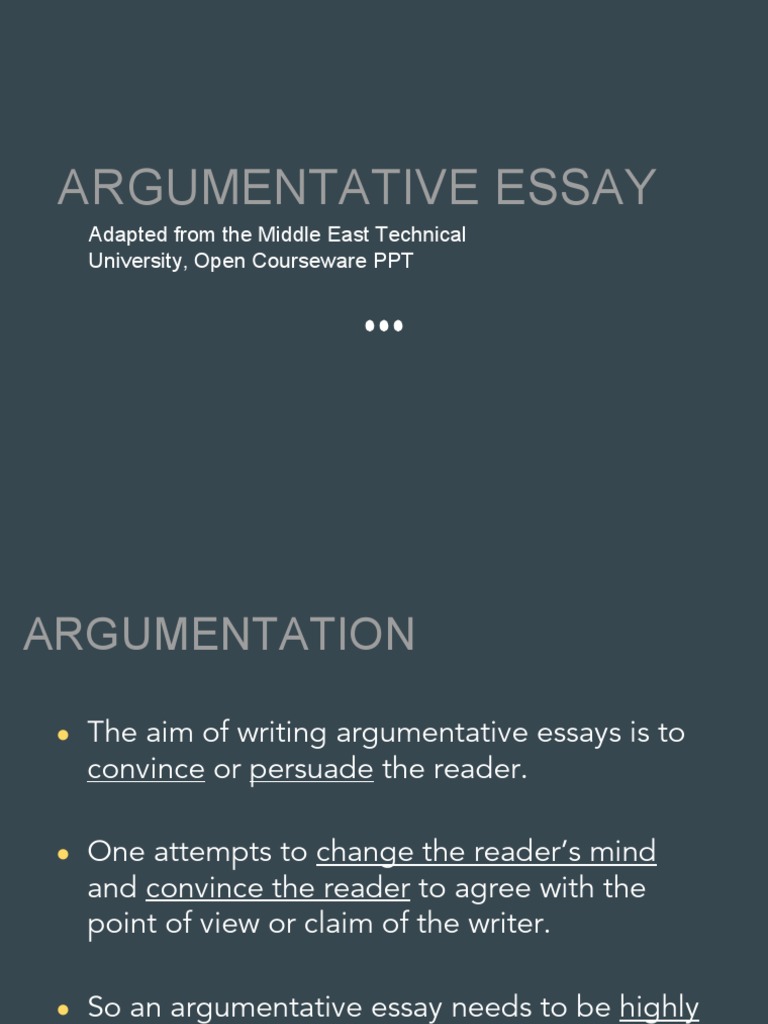 Argumentative Essay Powerpoint | Download Free PDF | Violence | Advertising