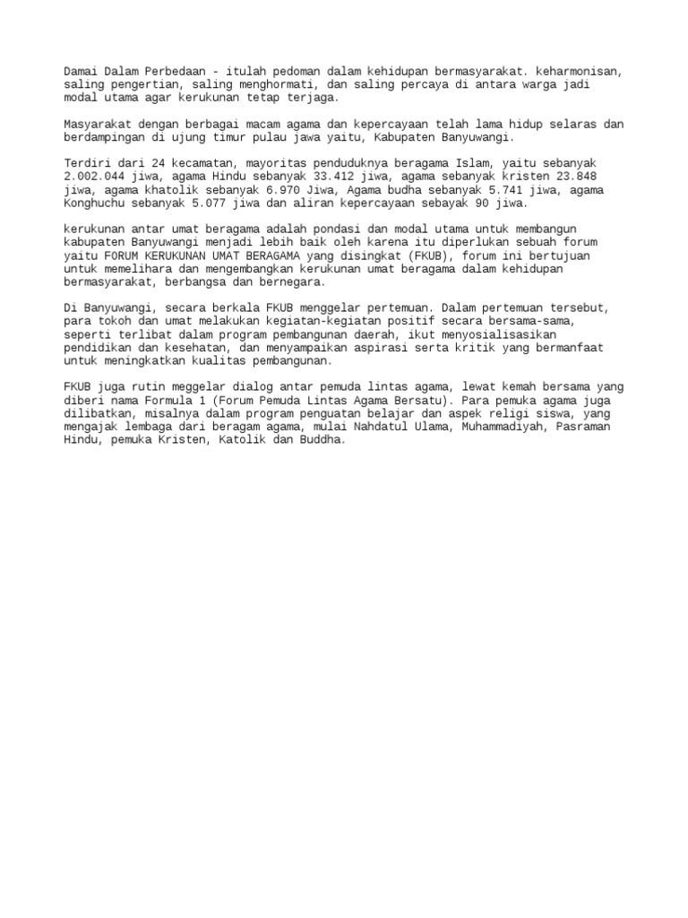 Contoh Narasi Video Profile | PDF