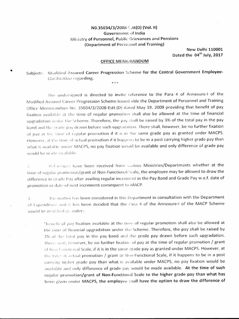 Dopt Macp | PDF | Government Institutions | Government Of India