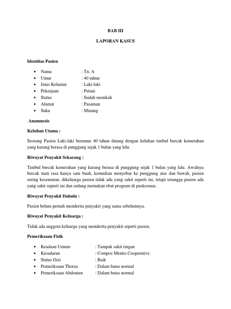 Case Report Kusta | PDF