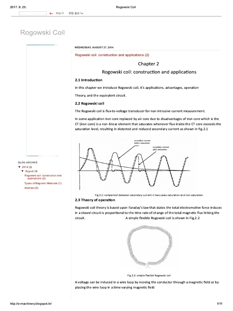 Rogowski Coil-Design | PDF