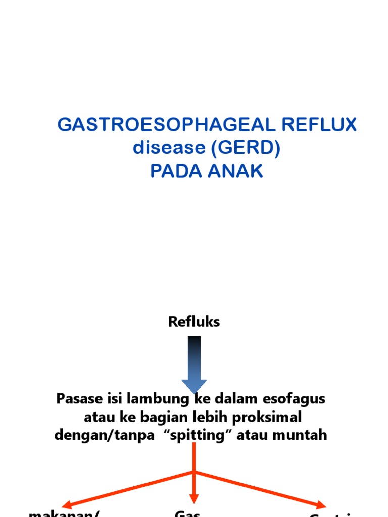 Gastroesophageal Reflux Disease (GERD) Pada Anak | PDF