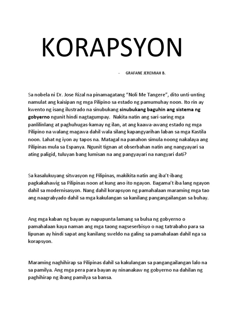 KORAPSYON | PDF