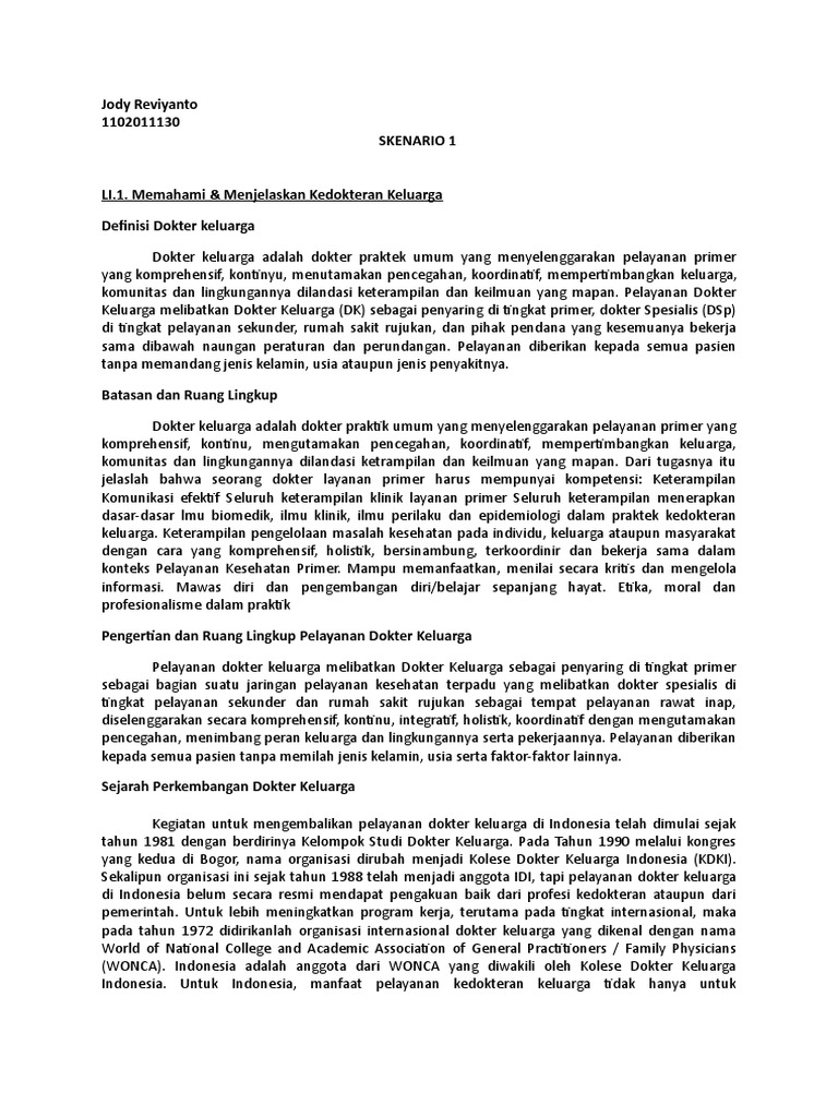 Skenario 1 Kedkel | PDF