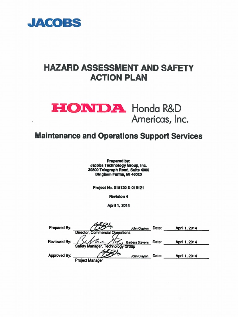 Honda Hasap | PDF | Occupational Safety And Health | Safety