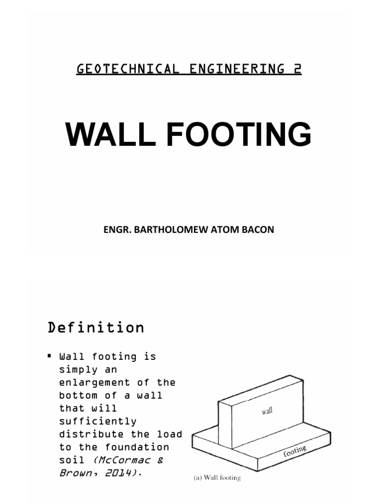 02 Wall Footing