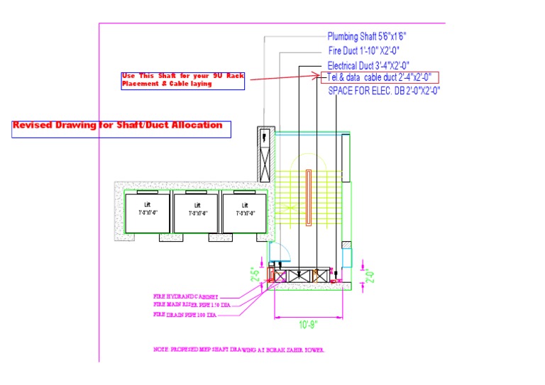 Borak Zahir Tower MEP Cutout Drawing REVISED - 13. 08. 2017-Model | PDF