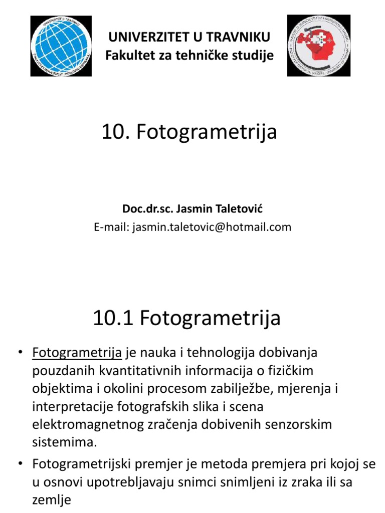 Fotogrametrija | PDF