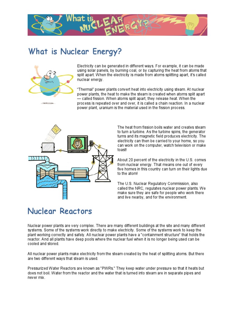 What Is Nuclear Energy | PDF | Nuclear Reactor | Nuclear Power