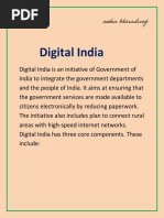 Digital India Class 12 Project | PDF | Internet Access | Infrastructure