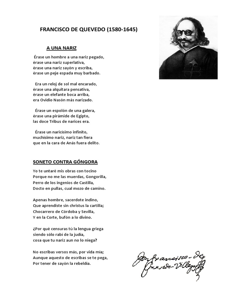 Francisco de Quevedo y Gongora | PDF | Poesía