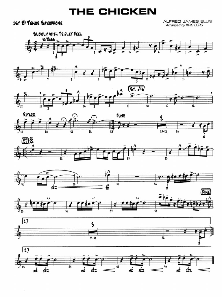 The Chicken - 03 - Tenor Sax in BB 1 | PDF