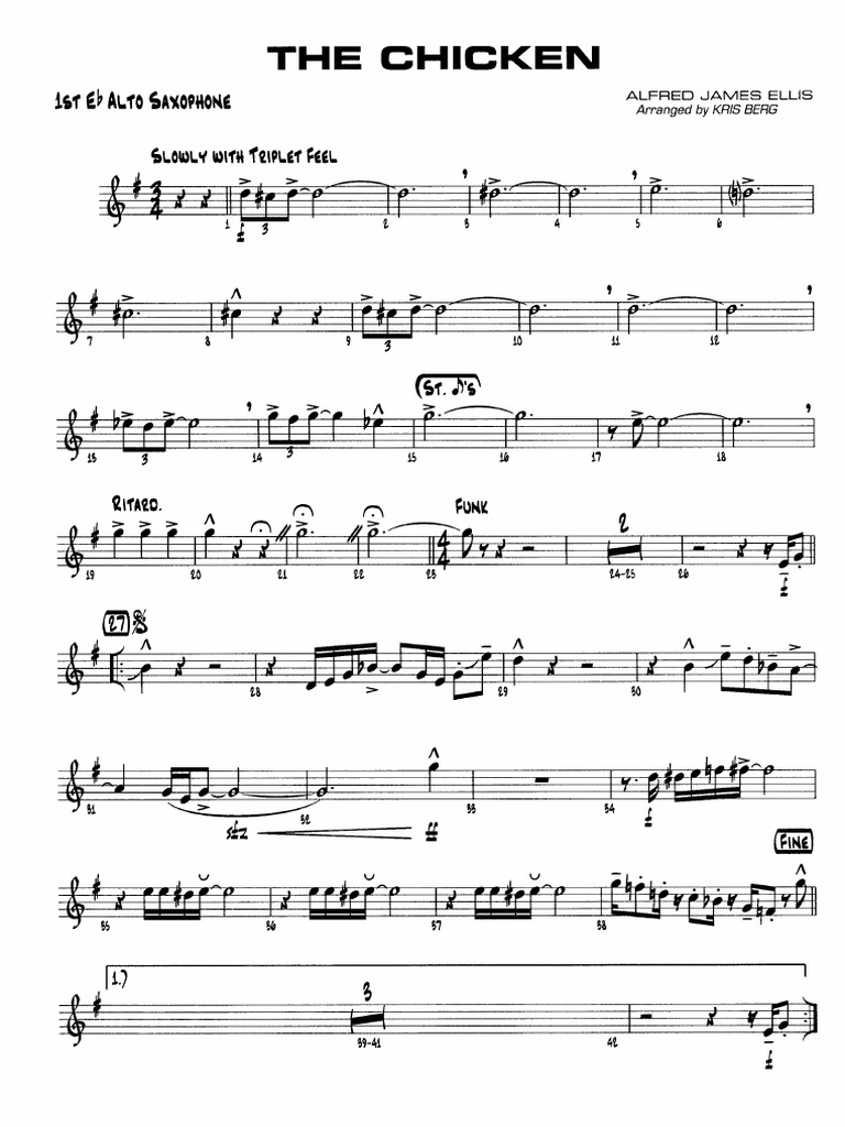 The Chicken - 01 - Alto Sax in Eb 1