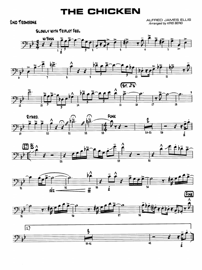 The Chicken - 11 - Trombone 2 | PDF