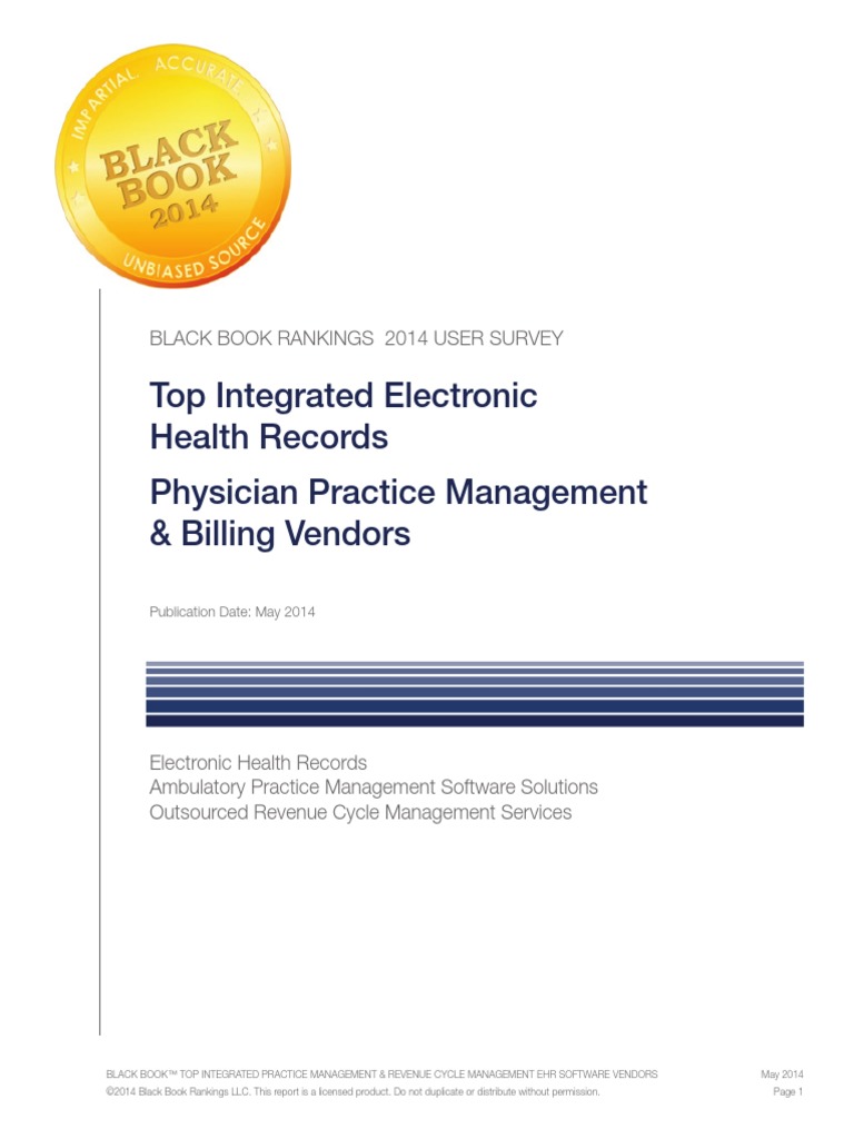 Black Book Report 2014 | PDF | Electronic Health Record | Medicine