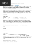 Minitab Session Commands: Appendix | PDF | Command Line Interface | Statistics