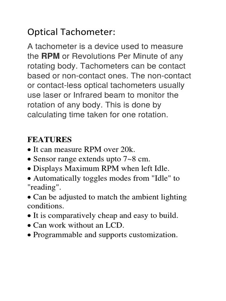 Tachometer Schema | PDF | Computers