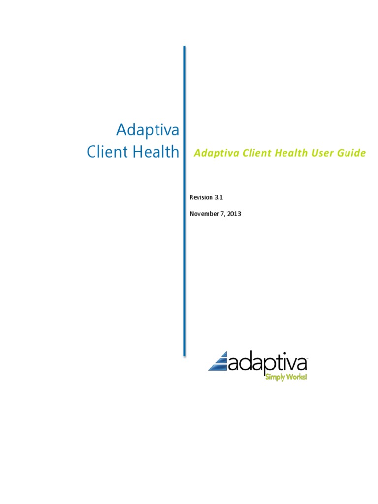 Adaptiva Client Health User Guide | PDF | Windows Registry | Operating ...