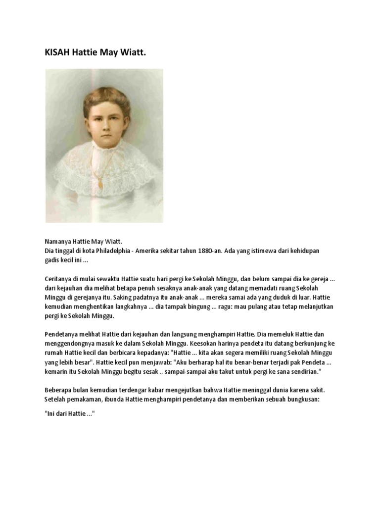 KISAH Hattie May Wiatt - Gereja 57 Cent | PDF