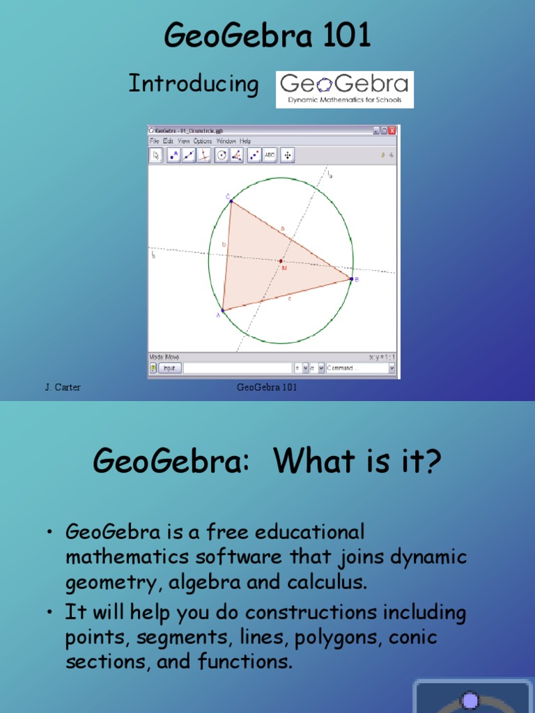 Geo Gebra | Download Free PDF | Triangle | System Software