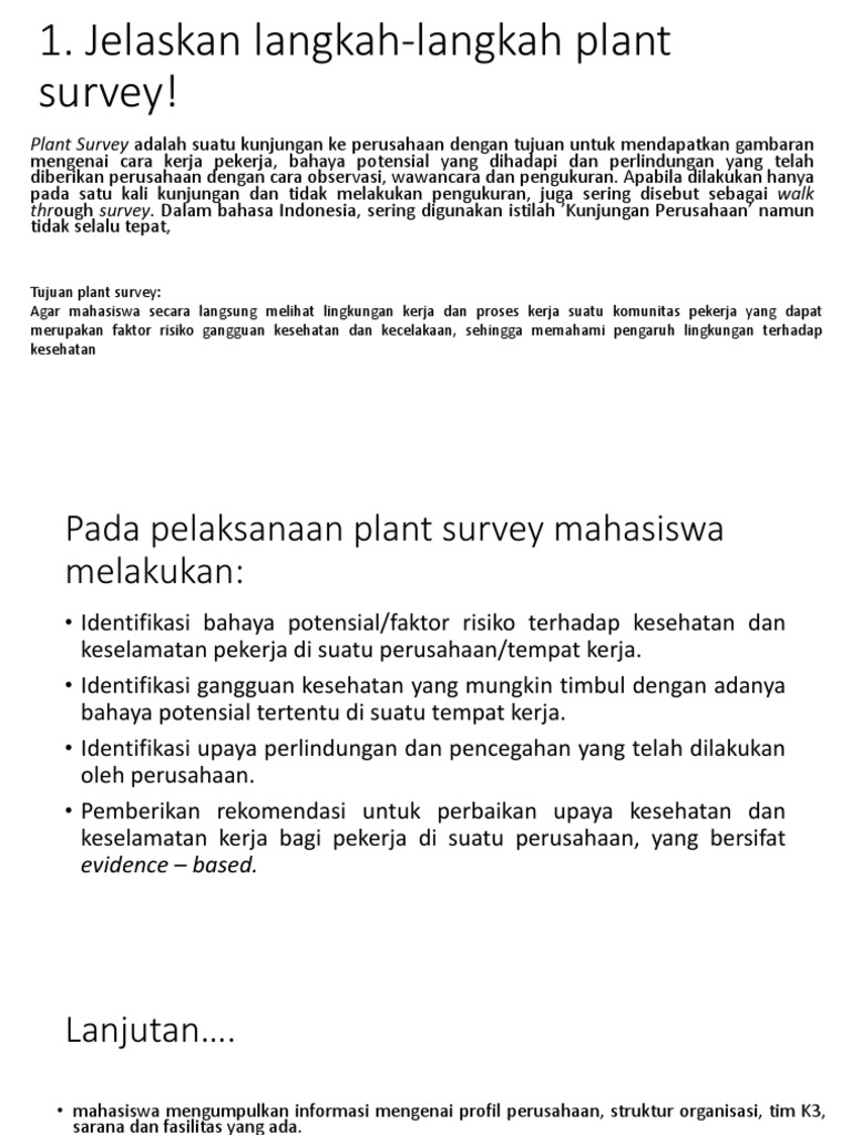 LTM Langkah2 Plant Survey | PDF