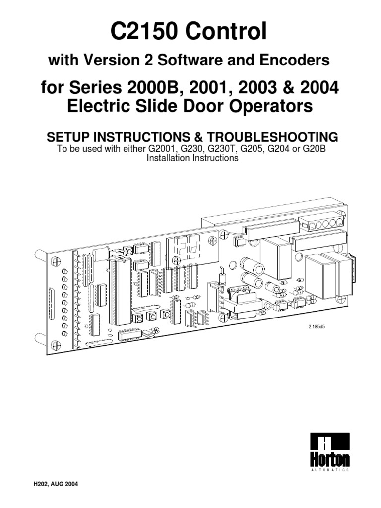 Manual Tarjeta c2150 Horton | Power Supply | Switch