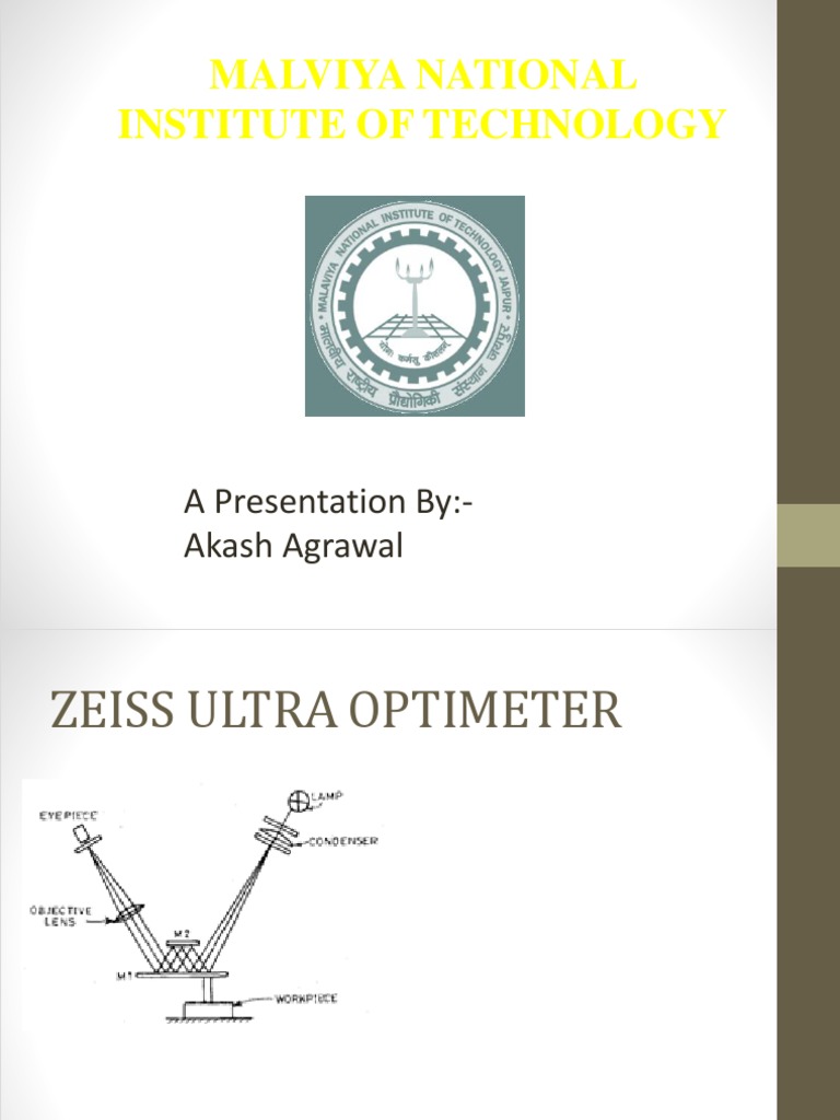 Zeiss Ultra Optimeter | PDF | Optics | Mirror