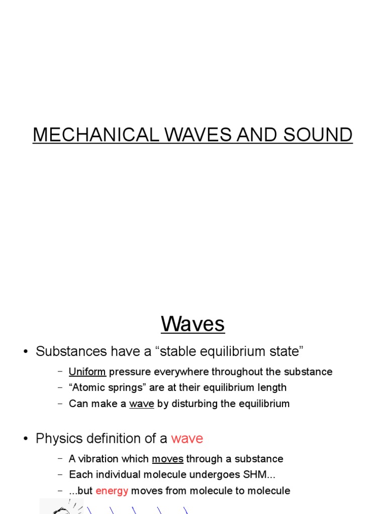 Mechanical Waves and Sound PDF | PDF | Waves | Wavelength