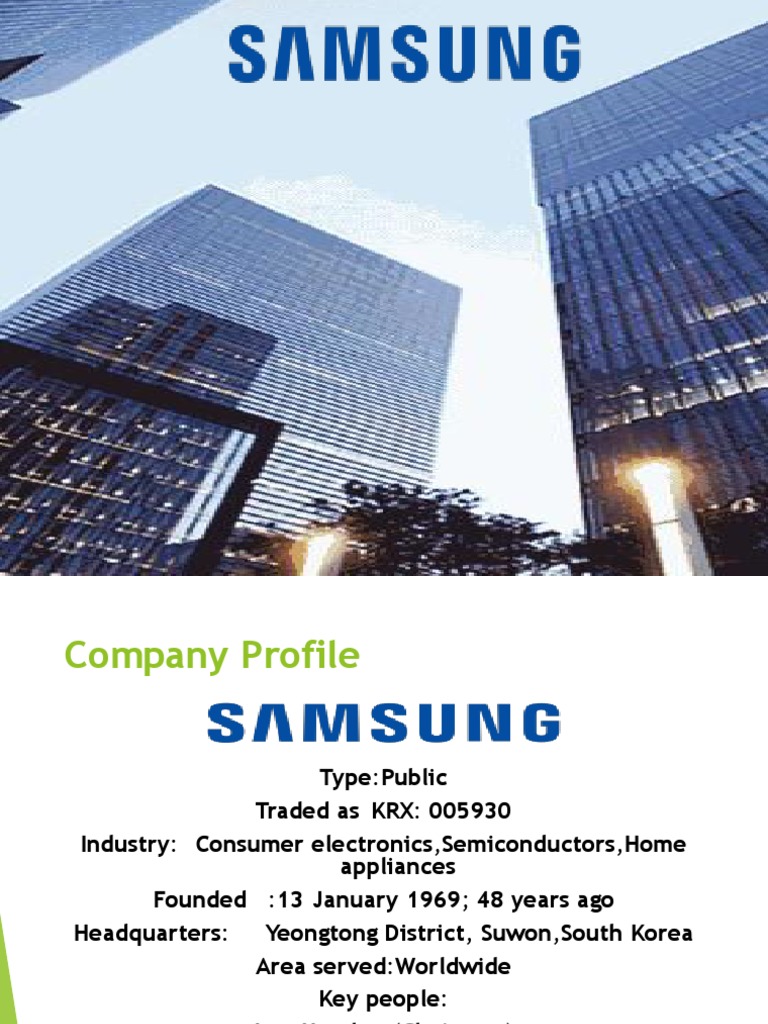 Samsung Presentation | PDF | Samsung | Supply Chain