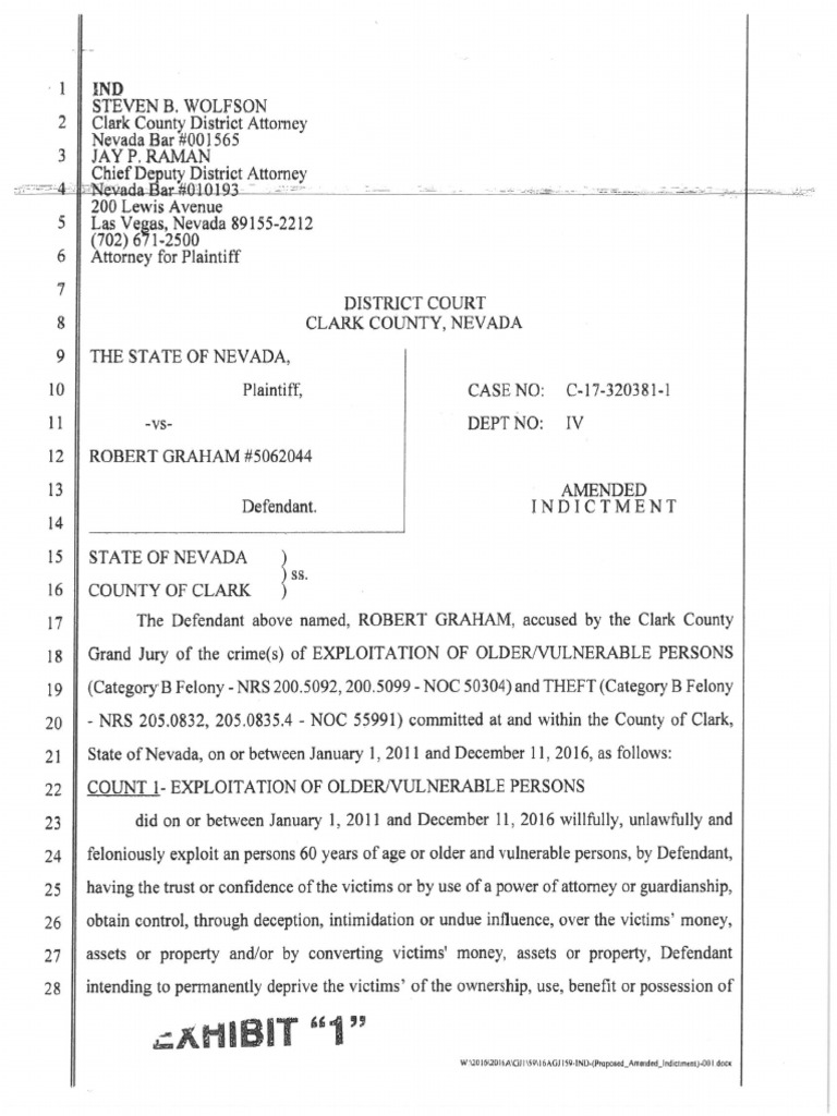 Robert Graham Amended Indictment | PDF
