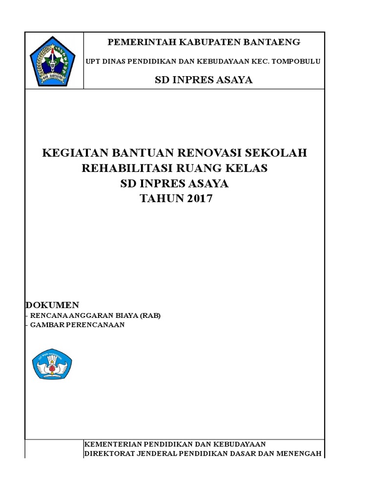 Contoh Rab Rehab Gedung Sekolah | PDF