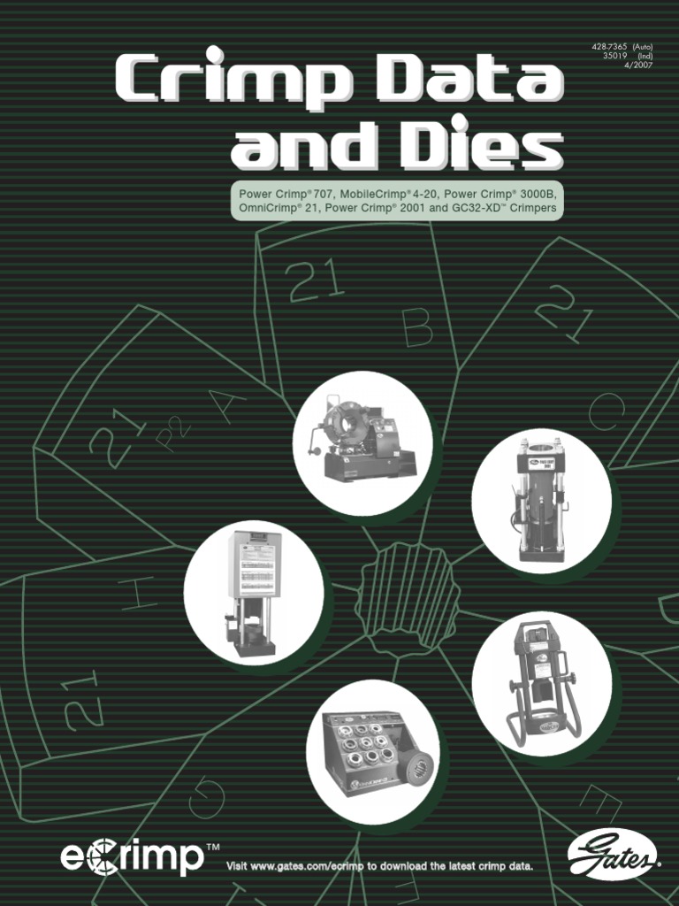 Gates Crimp_Data_and_Dies_Manual.pdf | Wire | Pipe (Fluid Conveyance)