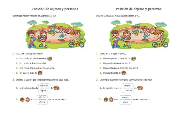 Posición de Objetos | PDF