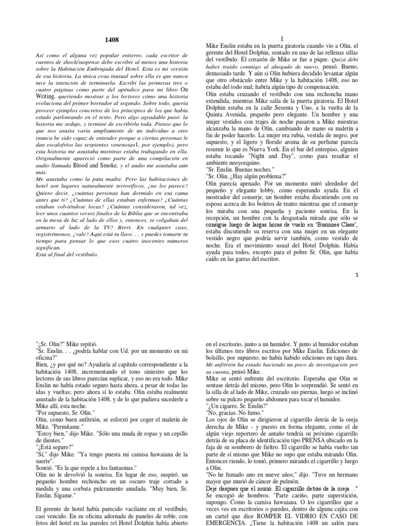 1408 - Stephen King | PDF