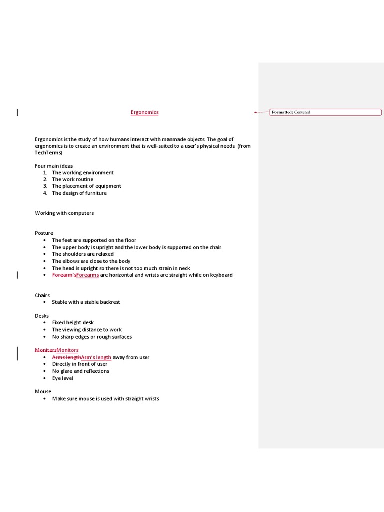 Ergonomics Pdf