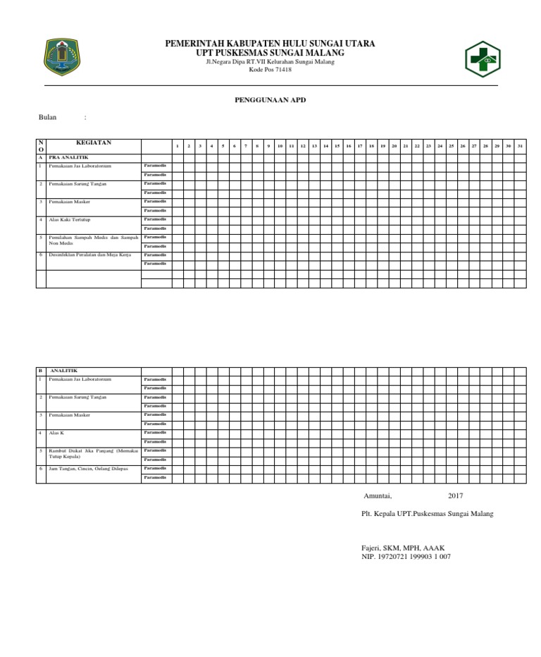 Check List APD | PDF