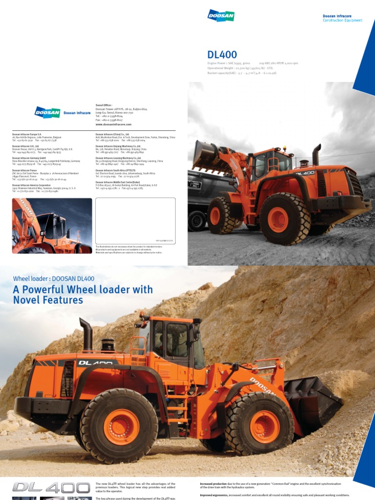 DL400 Doosan.pdf | Loader (Equipment) | Vehicles