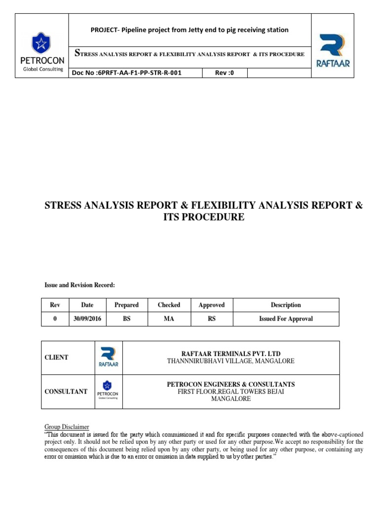 10 INCH - Stress Report | PDF | Pipeline Transport | Stress (Mechanics)