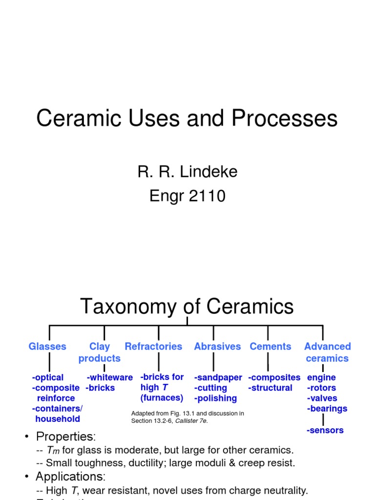 Ceramic Properties and Applications Guide | PDF | Ceramics | Silicon