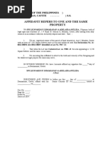 AFFIDAVIT OF CITIZENSHIP - Sample | PDF