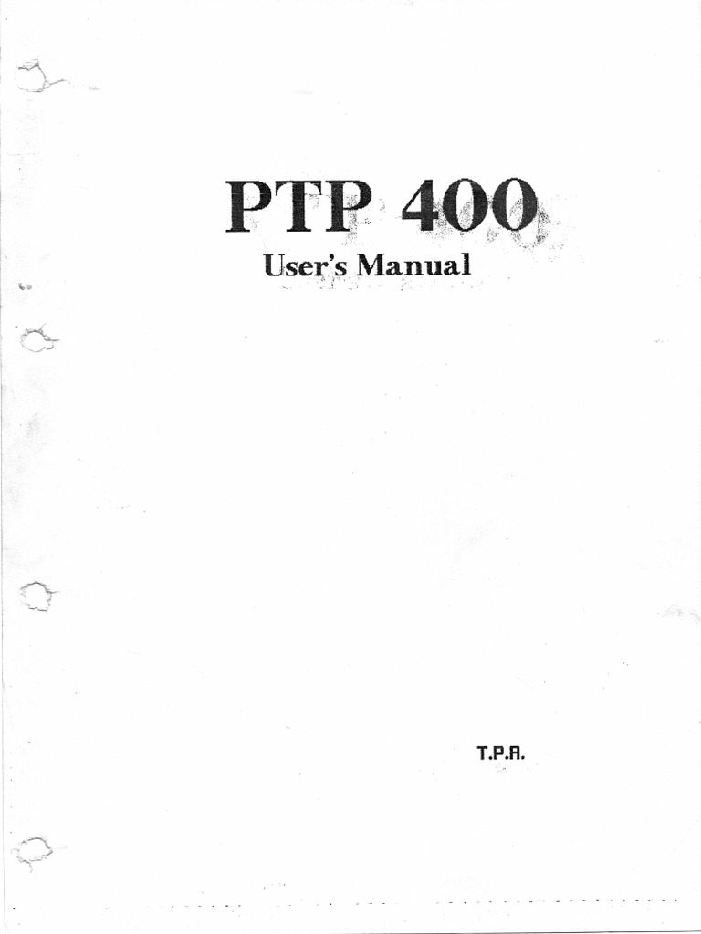 PTP 400 Users Manual - Table of Contents | PDF